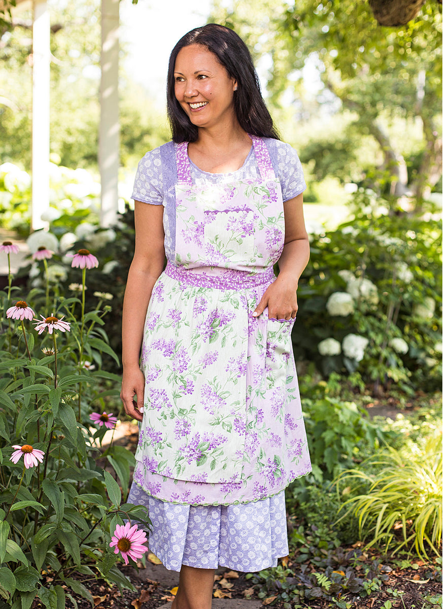 LILAC PATCHWORK APRON – Urban Threadz Boutique